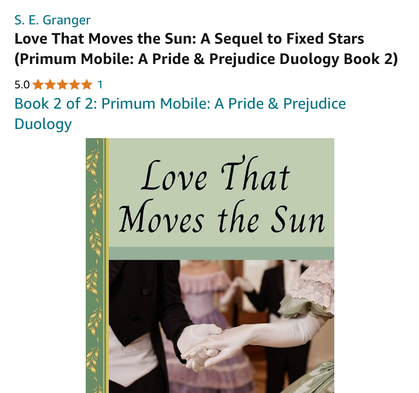 Now Available: Love That Moves the Sun – S. E. Granger